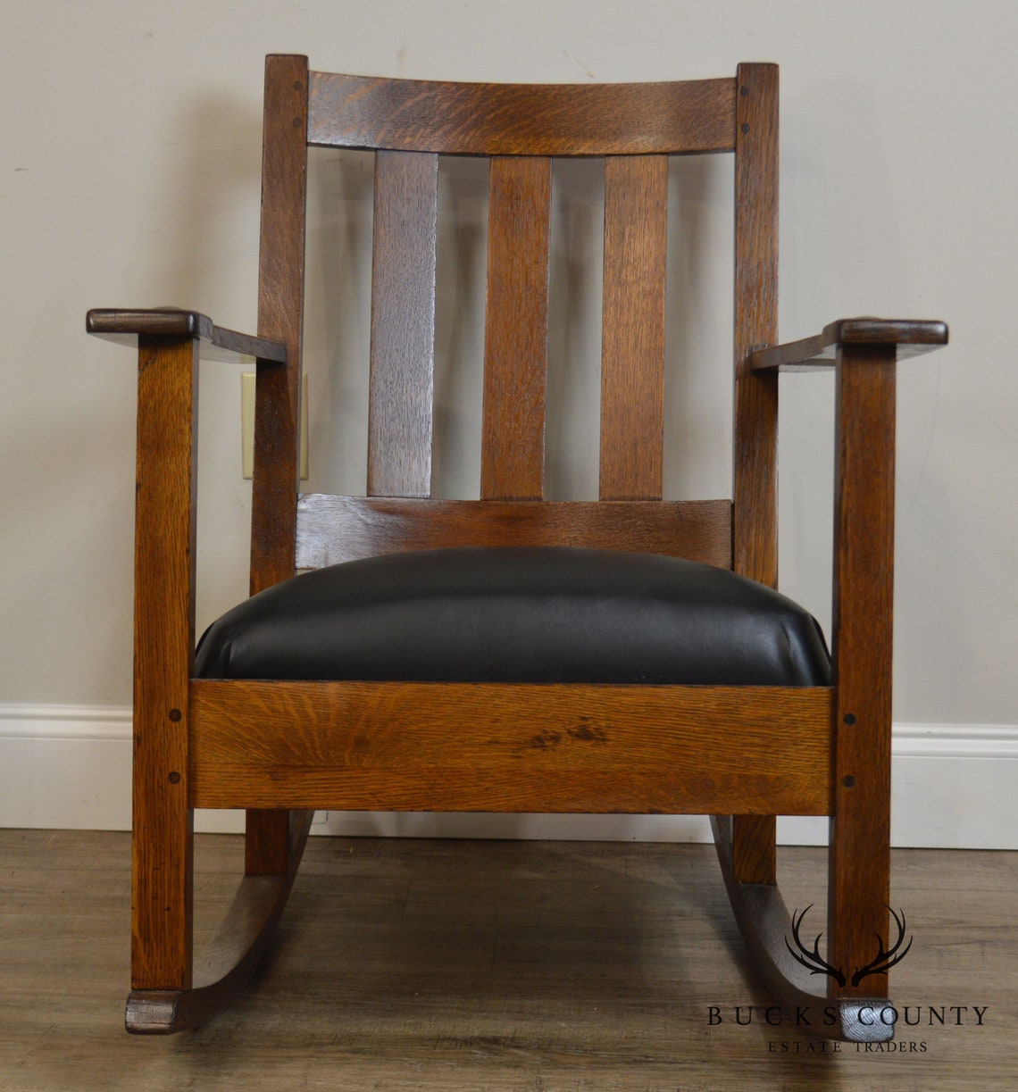 Limbert Antique Mission Oak Rocker | Etsy