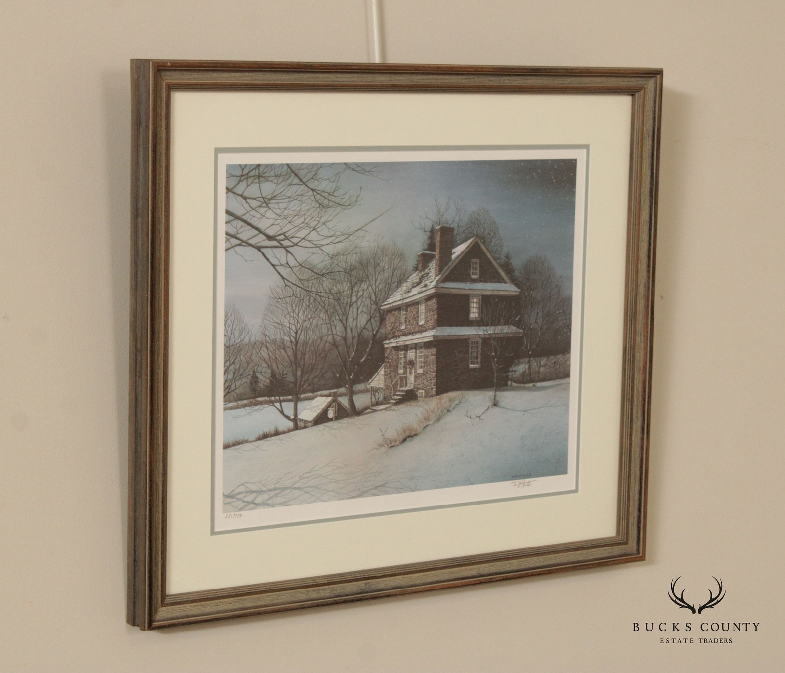 Vintage 'starry Night' John Chad House Lithograph - Etsy