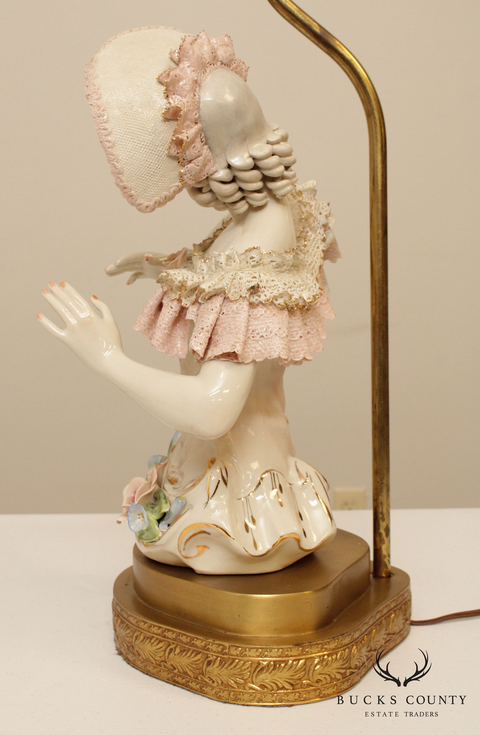 Vintage Pair Porcelain Figurine Table Lamps - Etsy