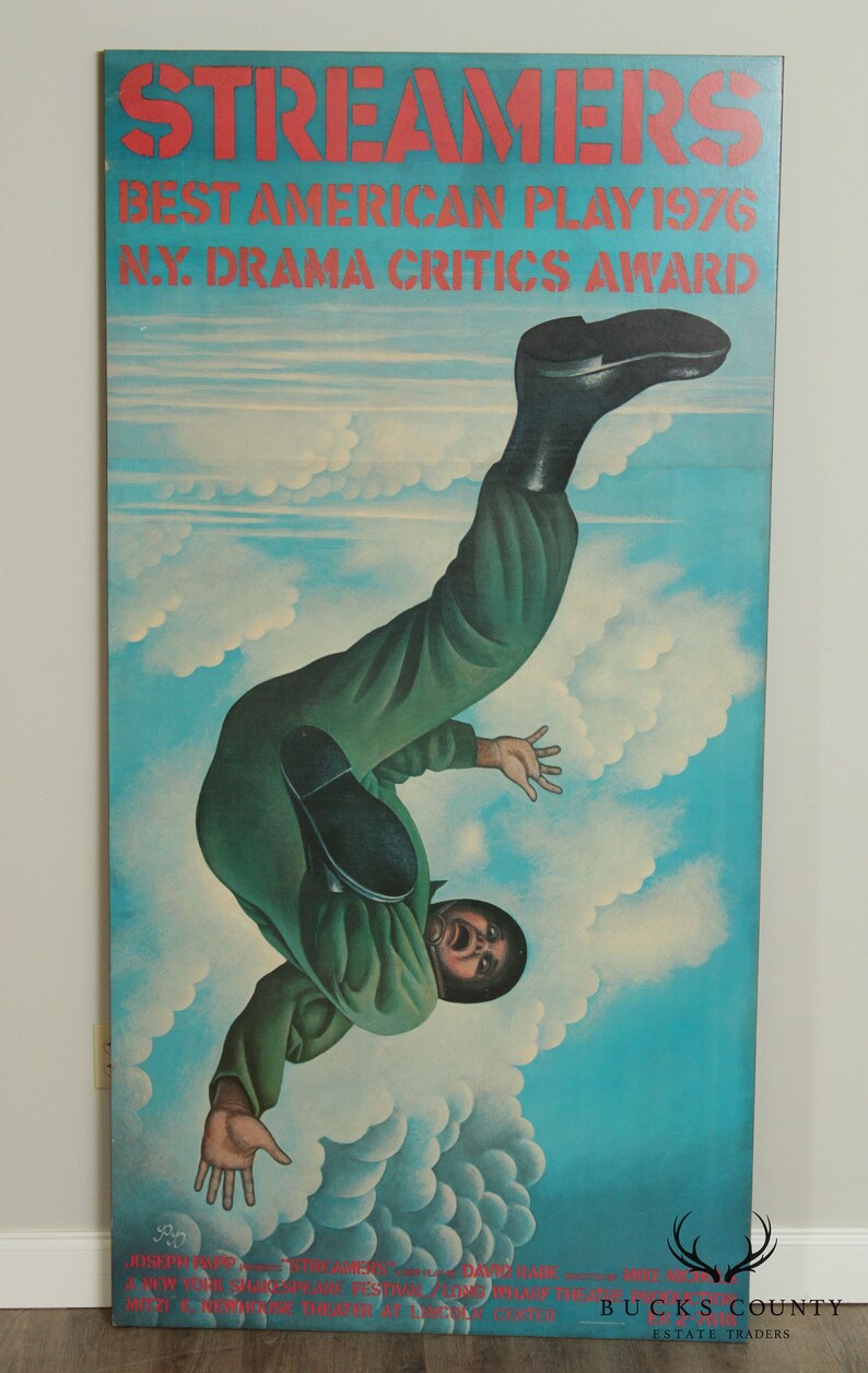 Streamers Best American Play 1976 N.Y. Drama Critics Award Large Wall ...