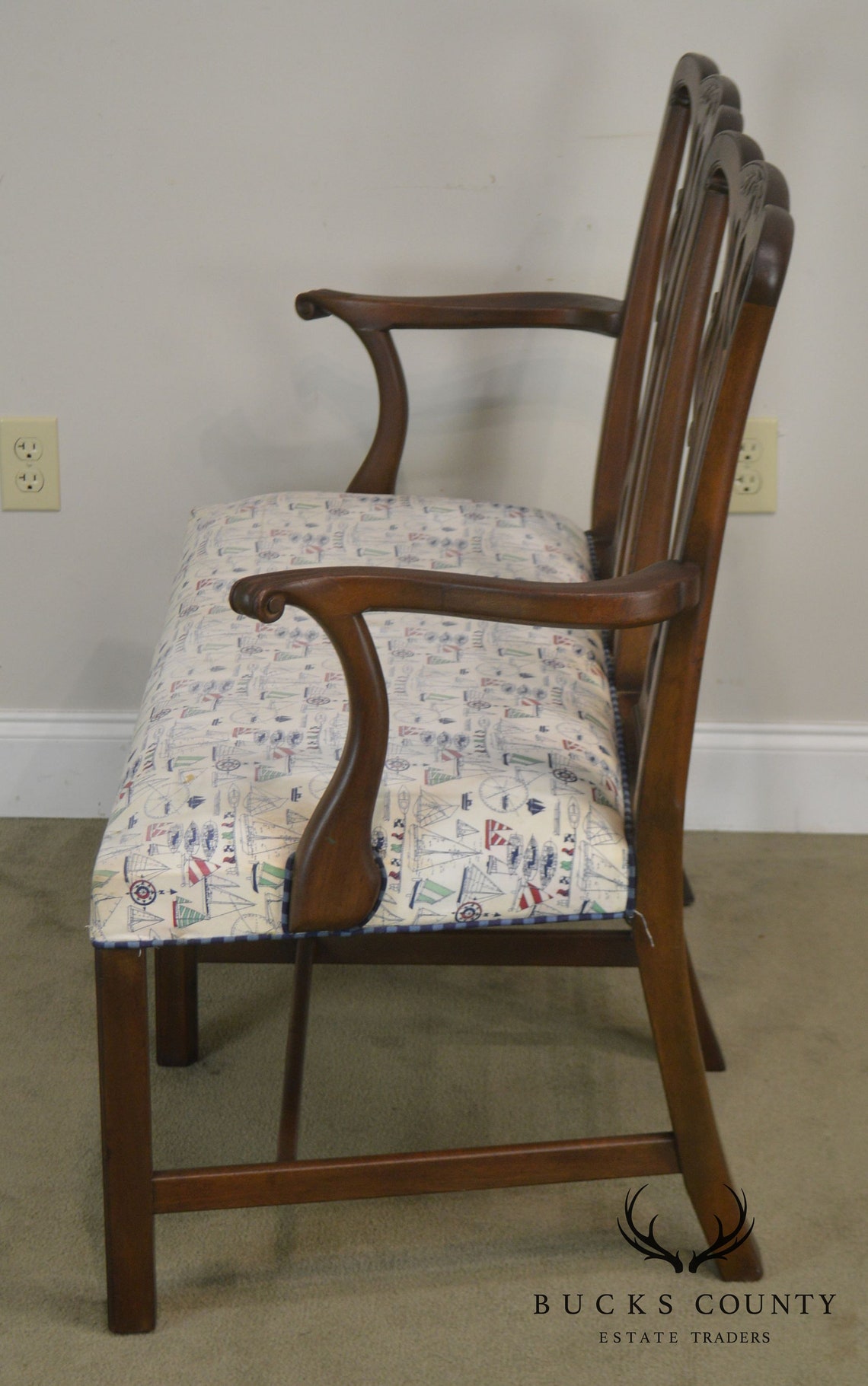 Kittinger Chippendale Style Mahogany Double Back Settee A - Etsy