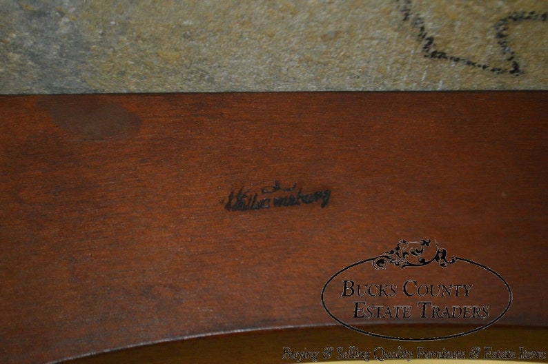 Kittinger Colonial Williamsburg CW155 Mahogany Marble Top Mixing Table ...