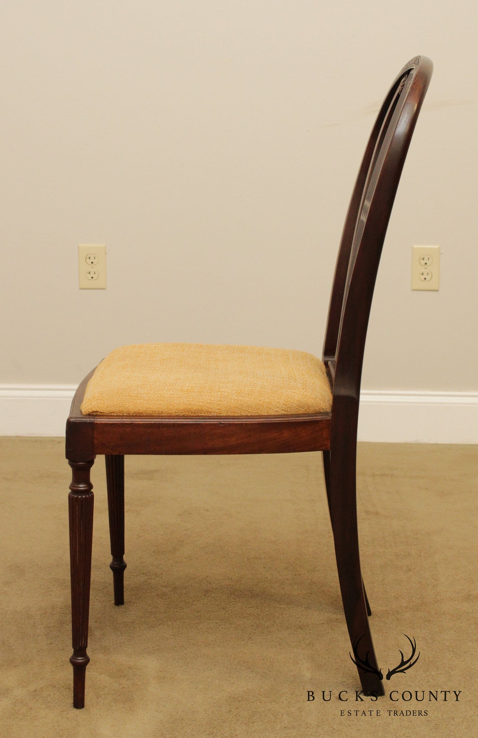 Antique Sheraton Style Solid Mahogany Side Chair - Etsy