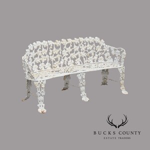 Victorian Cast Iron Grapevine Pattern Outdoor Garden Bench - Etsy