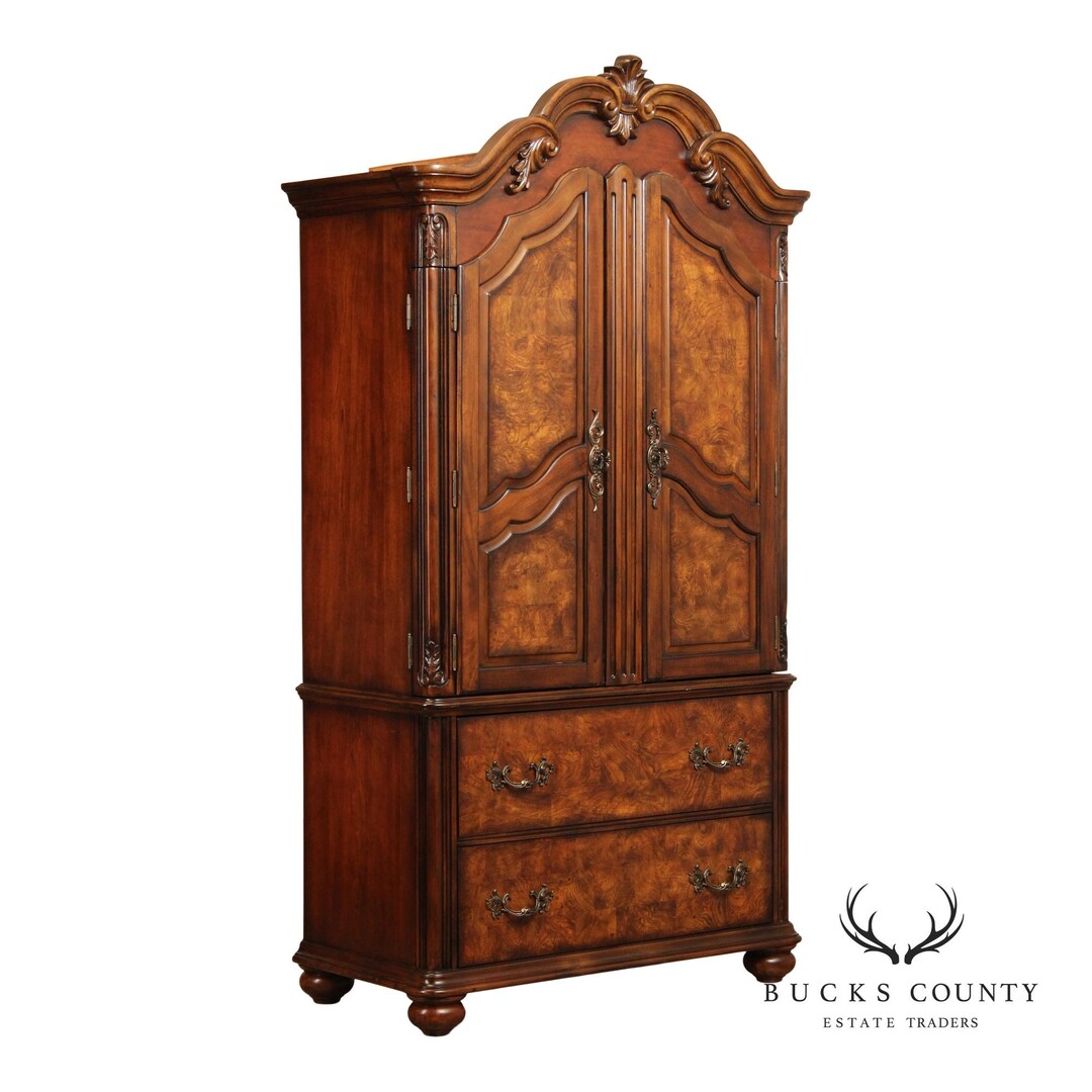 Pulaski Furniture 'ashton Park' Burlwood Armoire - Etsy