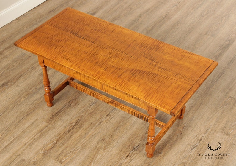 Oley Valley Early American Style Tiger Maple Coffee Table - Etsy