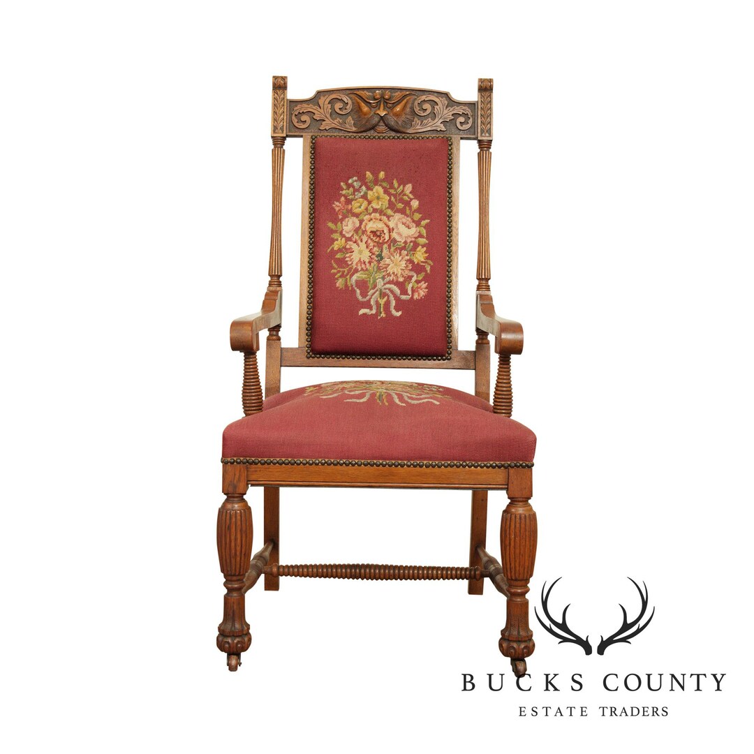 Antique Victorian Renaissance grotesque Carved Oak - Etsy