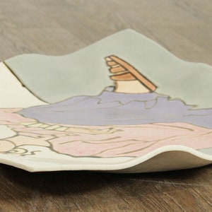 Barbary Demery Postmodern Ceramic Pop Art Charger, 1989 - Etsy