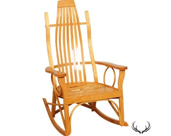 Oak Rocking Chair - Etsy