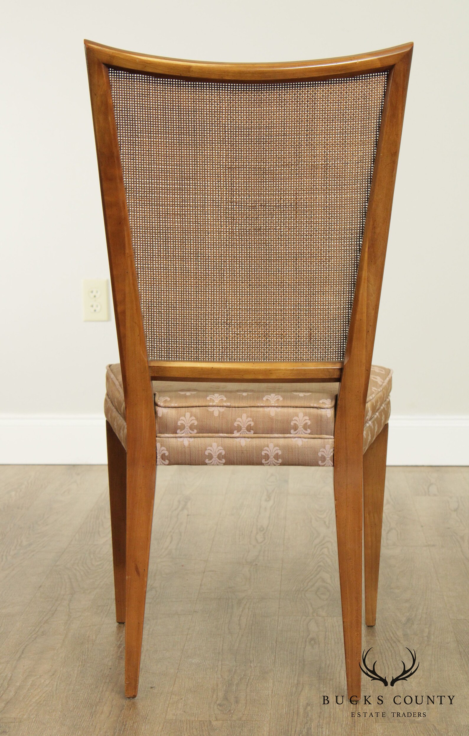 Mid Century Modern Set 4 Cane Back Dining Chairs - Etsy