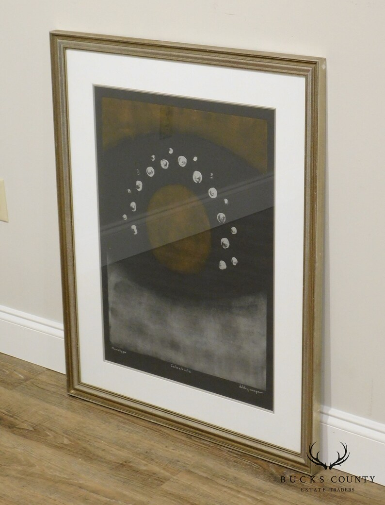 Debby Cooper Harbin celestials Monotype Oil on - Etsy