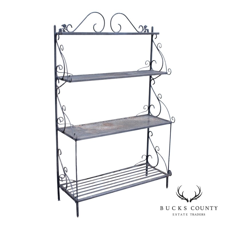Wrought Iron Vintage Bakers Rack - Etsy