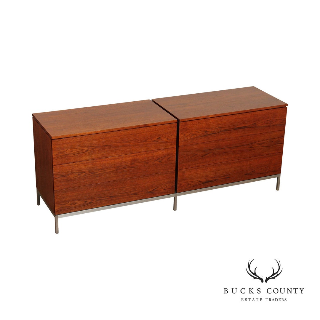 Floence Knoll Mid Century Modern Teak Double Dresser - Etsy