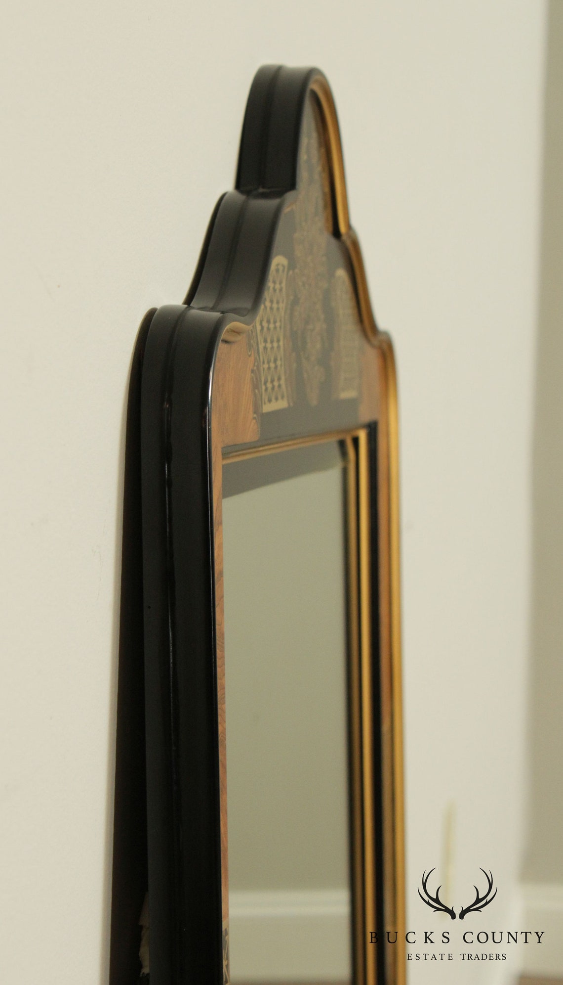 Drexel ET Cetera Burl Wood Chinoiserie Painted Beveled Wall - Etsy