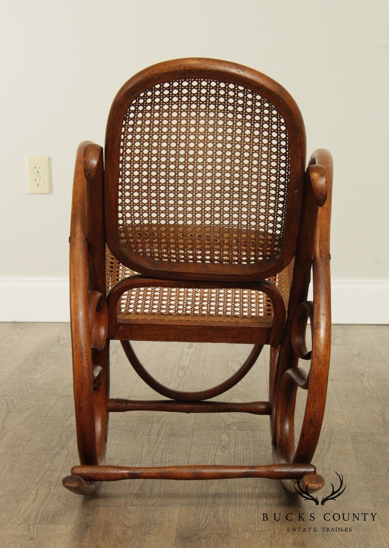 Thonet Antique Bentwood Rocker Childs Rocking Chair - Etsy
