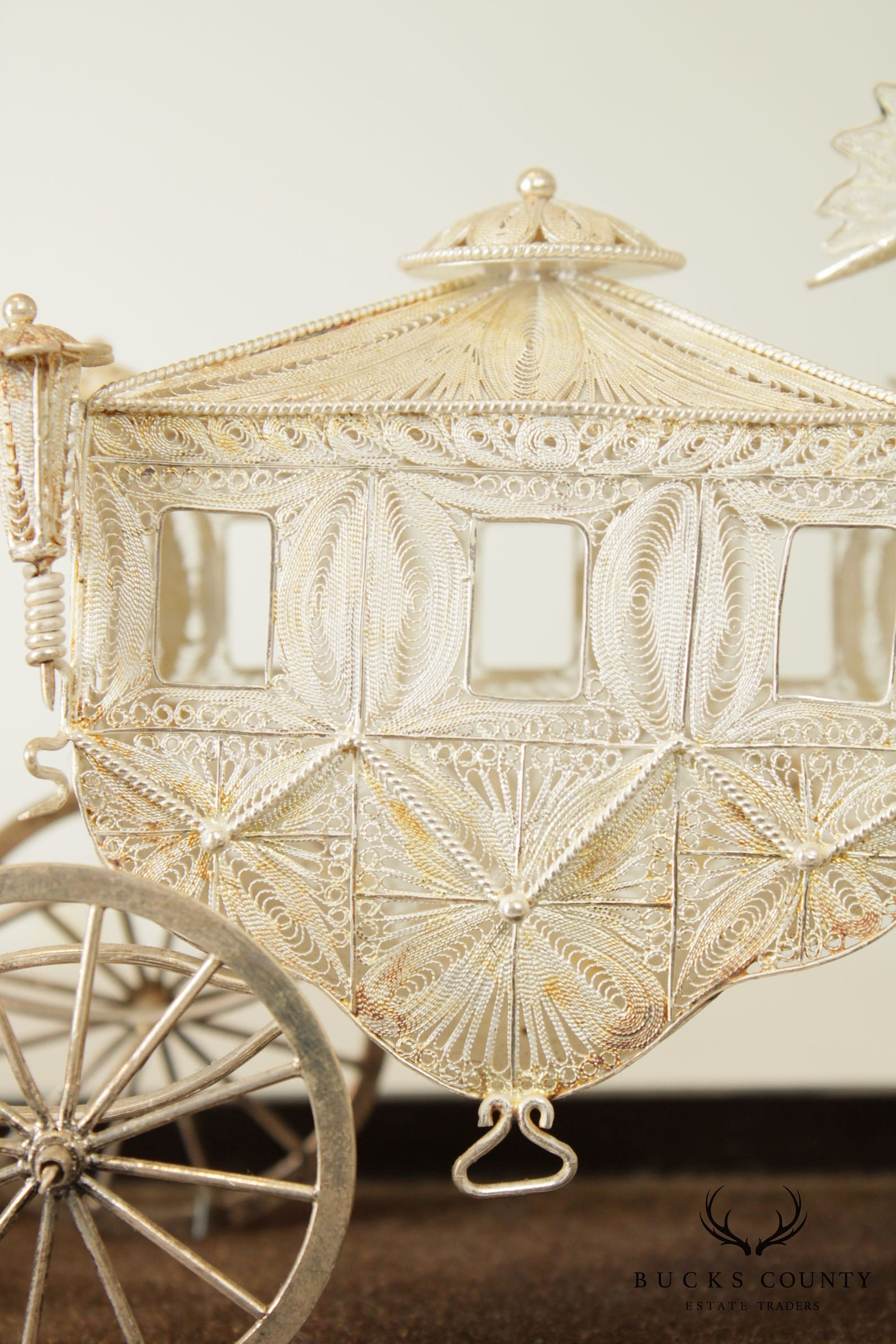 Sterling Silver Wire & Filigree Carriage With Driver and Four - Etsy