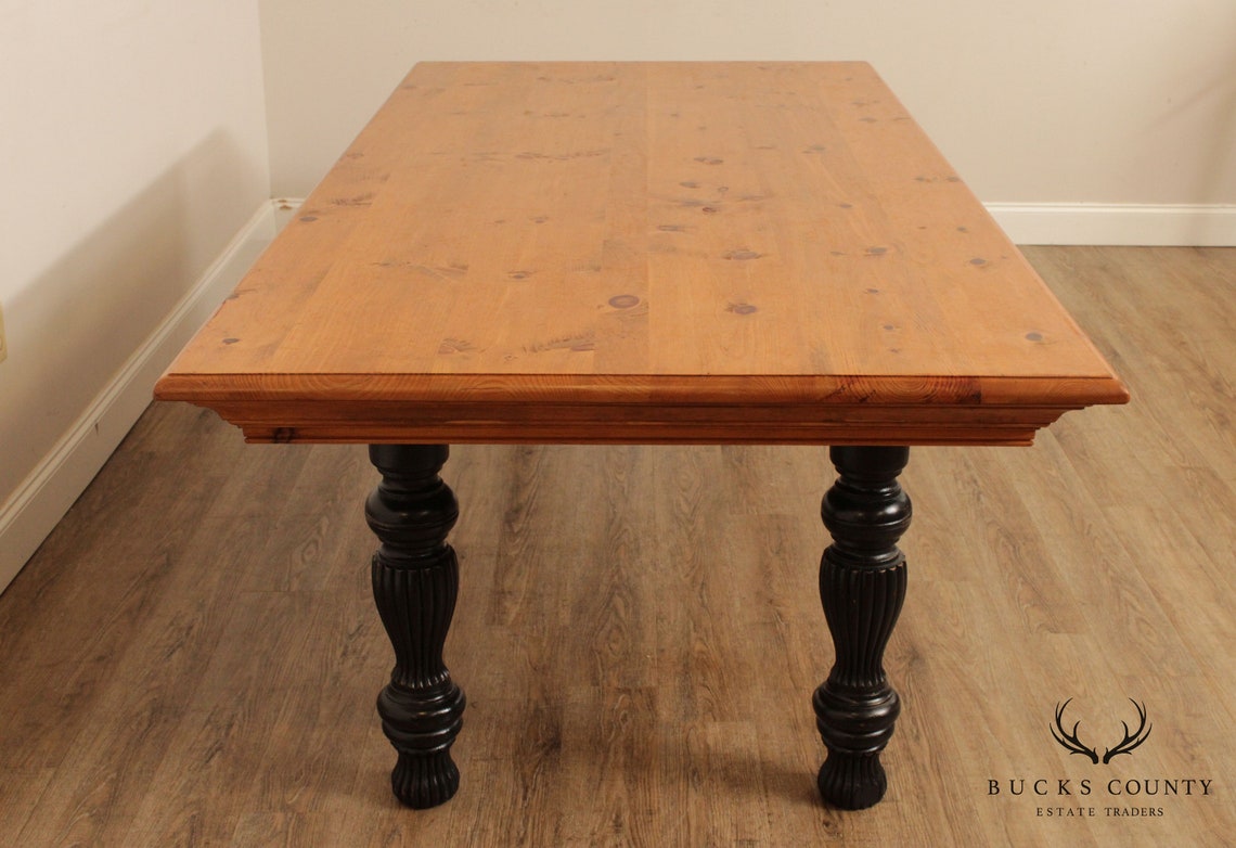 Large Custom Pine Farmhouse Dining Table - Etsy
