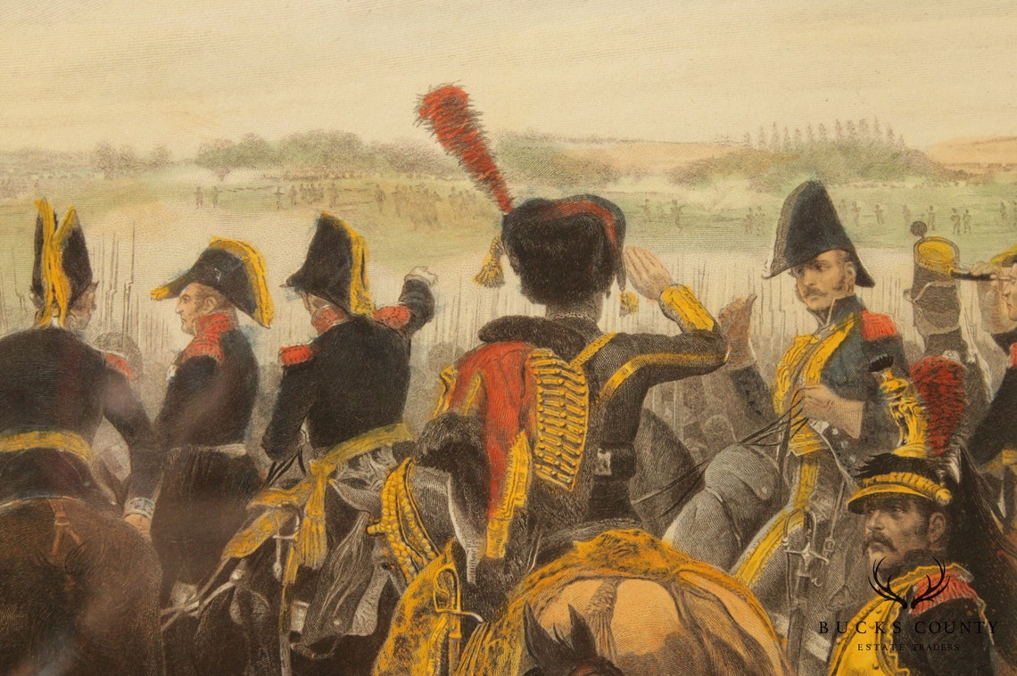 Vintage Engraving After Richard Canton Woodville, 'napoleons Old Guard ...