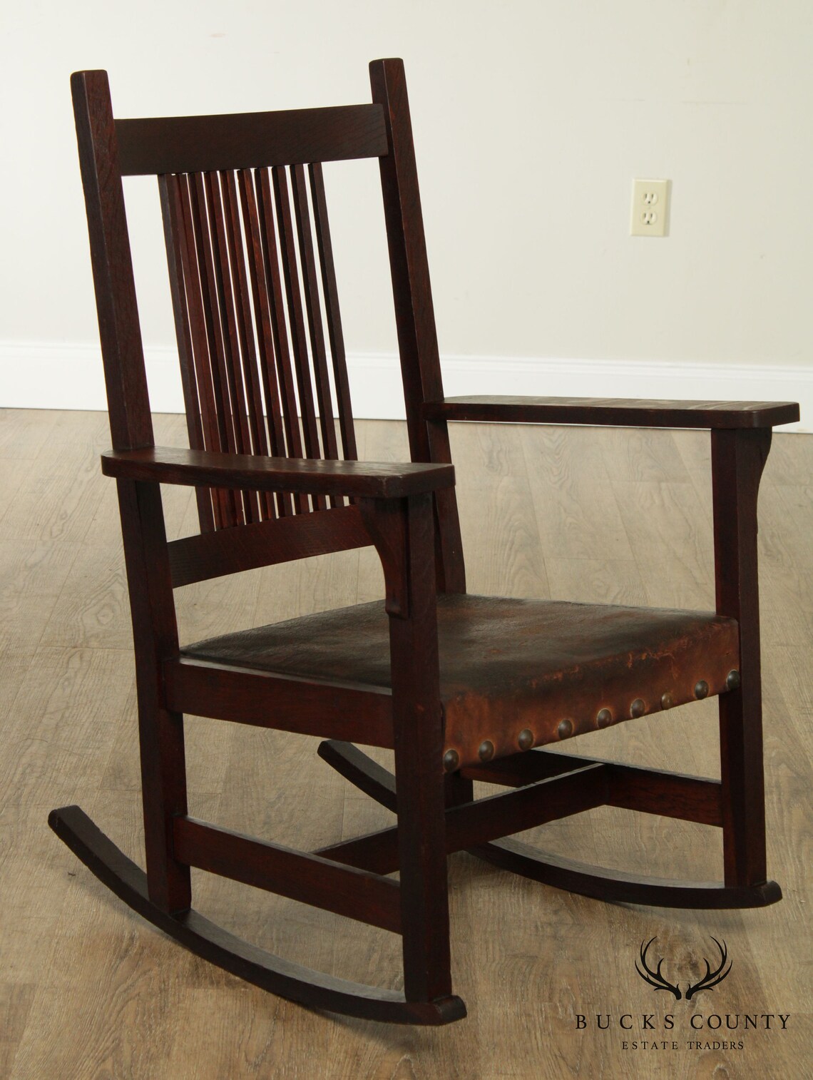 Antique Mission Oak Spindle Back Rocker - Etsy