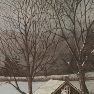 Vintage 'starry Night' John Chad House Lithograph Print by Nicholas ...