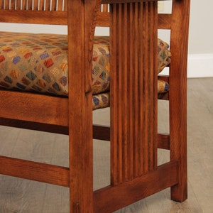 Stickley Mission Collection Oak Spindle Settee - Etsy