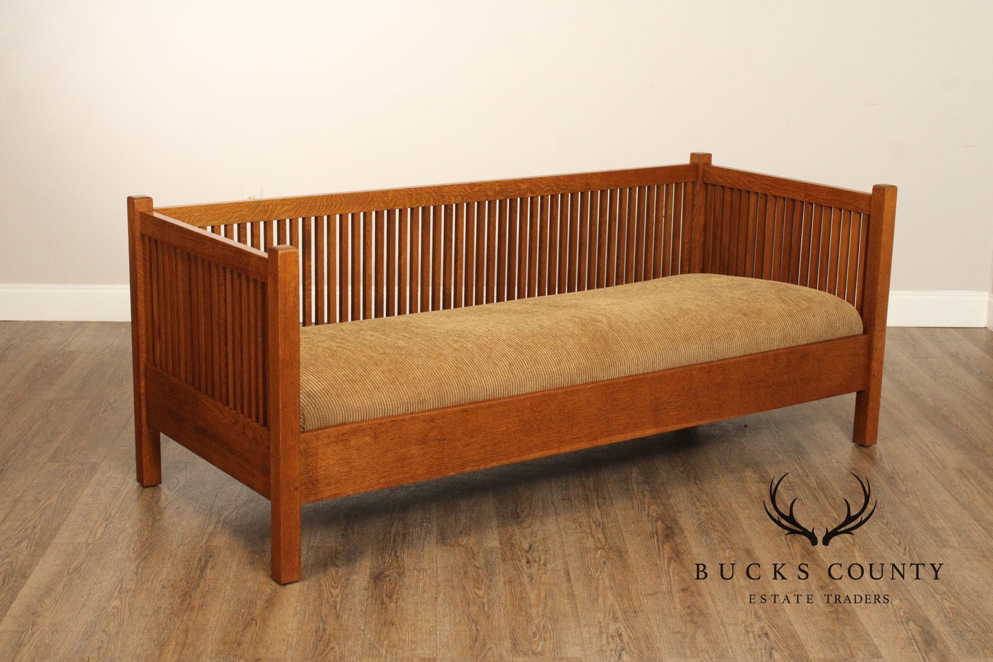 Stickley Mission Collection Oak Spindle Settle - Etsy