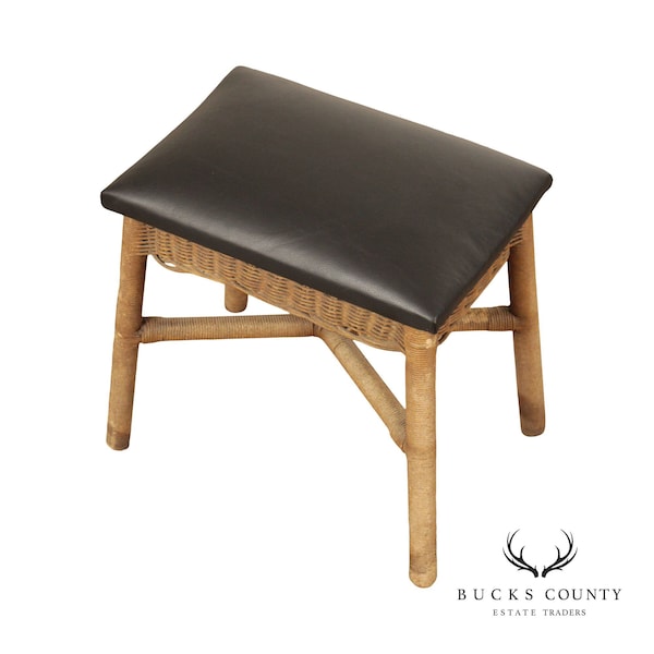 Antique Wicker Bench - Etsy