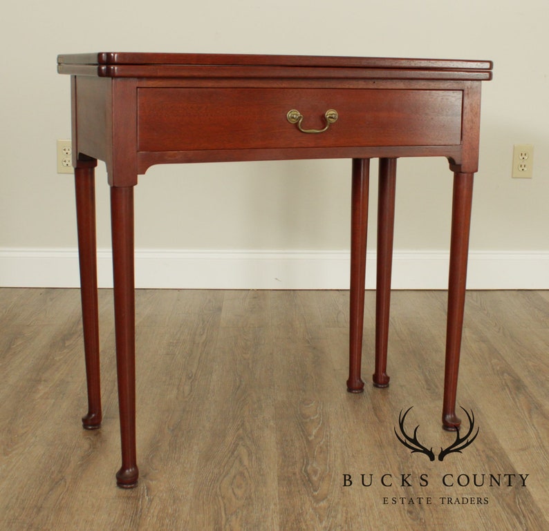 Marquart Reproductions Custom Mahogany Queen Anne Game Table - Etsy