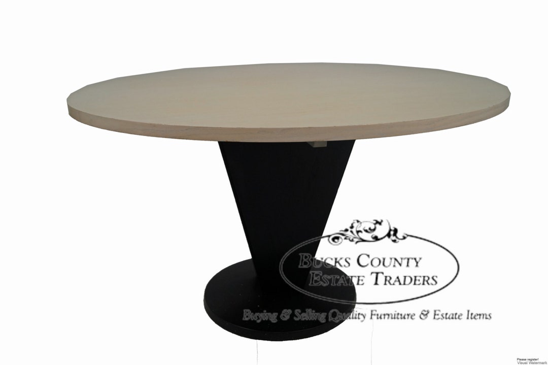 Triangle Cone Base Modern Design 54 Round Dining Table - Etsy