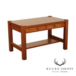 Antique Mission Oak Library Table - Etsy