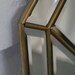 Brass Frame Harlequin Pattern Beveled Glass Mirror - Etsy