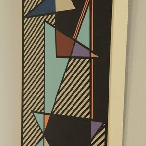 Barbara Frank Untitled Abstract Geometric Postmodern Framed, Oil ...
