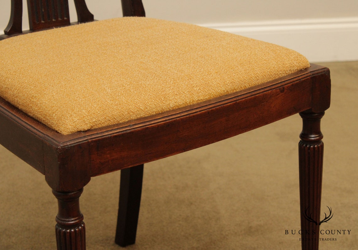 Antique Sheraton Style Solid Mahogany Side Chair | Etsy