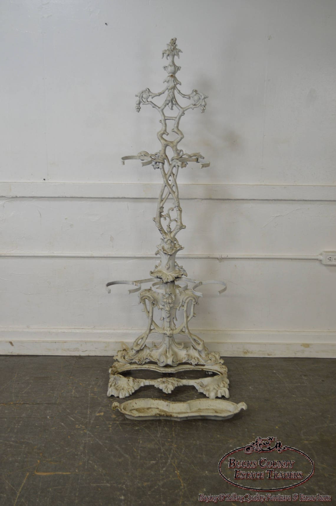 Antique 19th Century Victorian Cast Iron Hall Stand - Etsy