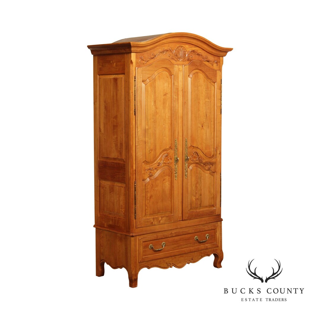 Ethan Allen French Country Style Legacy Collection Maple Wardrobe ...