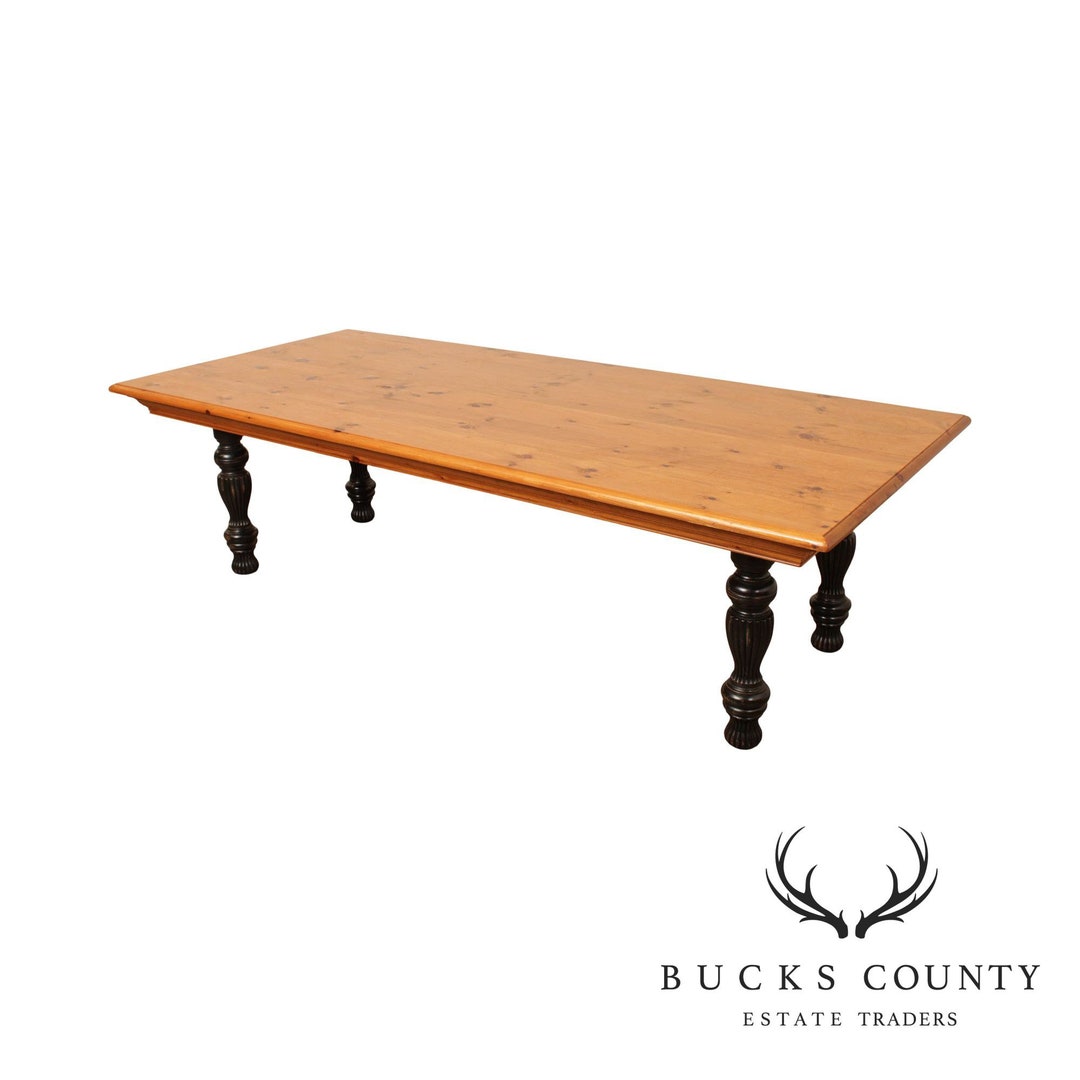 Large Custom Pine Farmhouse Dining Table - Etsy