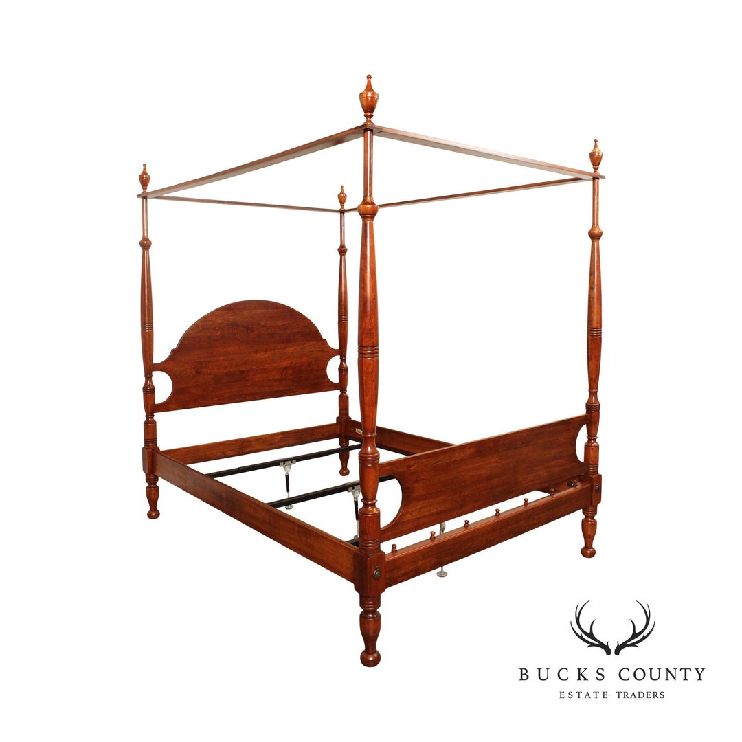 Federal Style Solid Cherry Queen Size Poster Bed - Etsy