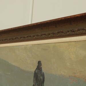 Chet Reneson (B. 1934 Connecticut) Untitled Oil Painting Men Duck ...