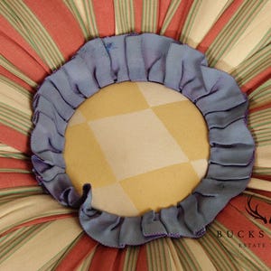 Mackenzie Childs Round Tufted Ottoman Tuffet - Etsy