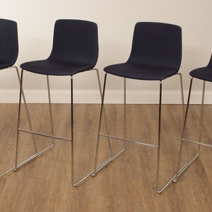 Arper Set 4 Italian Chrome Base Aava Bar Stools A - Etsy
