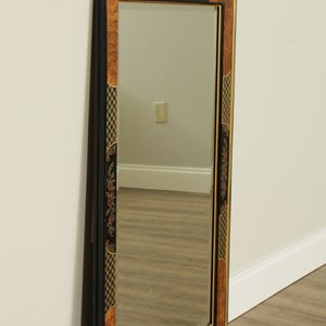 Drexel ET Cetera Burl Wood, Chinoiserie Painted Beveled Wall Mirror - Etsy