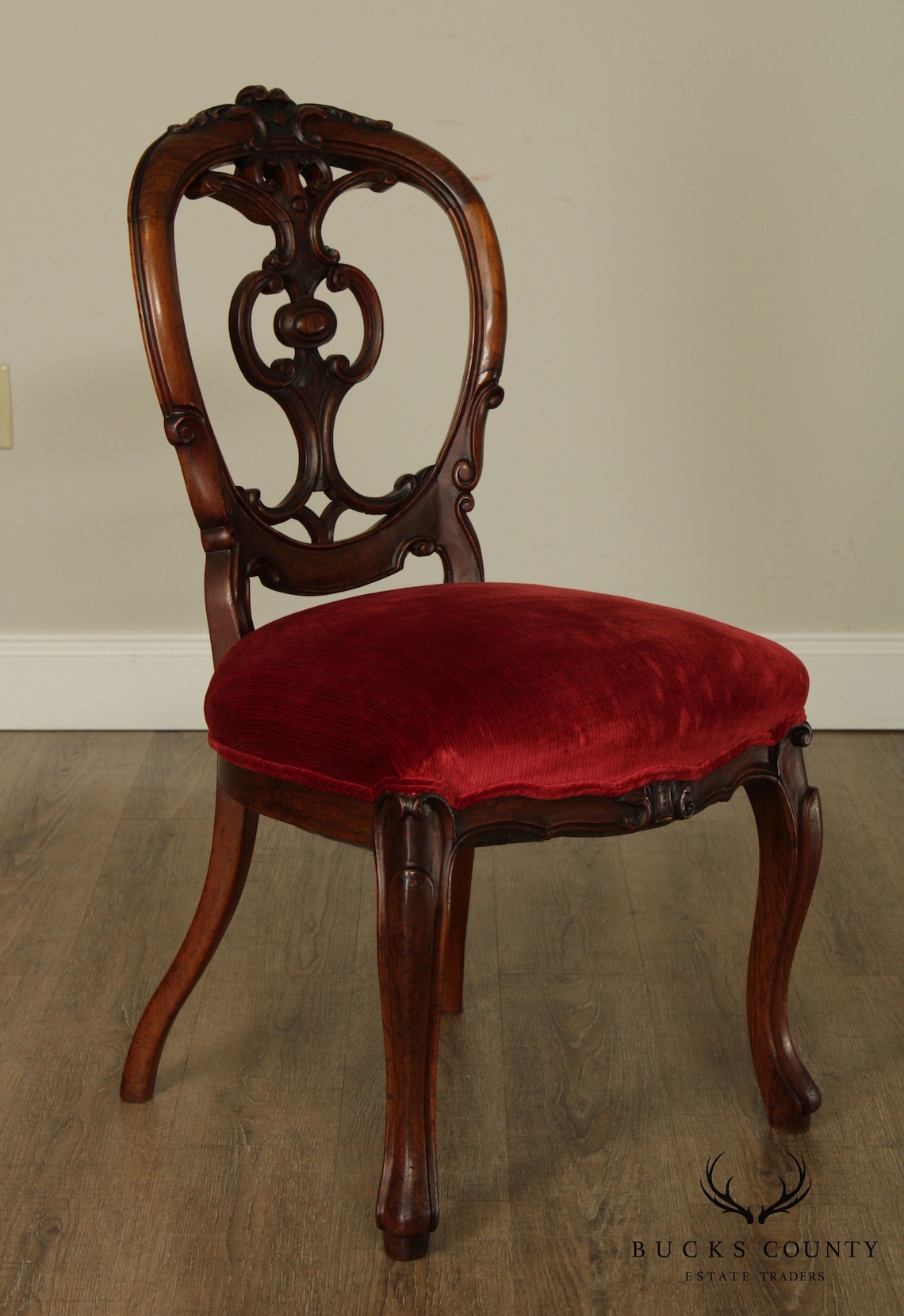 Antique Victorian Rococo Revival Set 6 Rosewood Side Dining - Etsy
