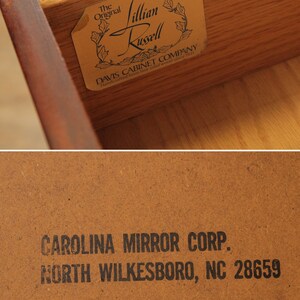 Davis Cabinet Co. Lillian Russell Collection Cherry Bureau With Mirror ...