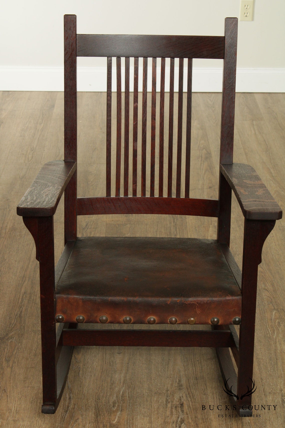 Antique Mission Oak Spindle Back Rocker - Etsy