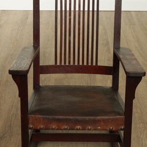 Antique Mission Oak Spindle Back Rocker - Etsy