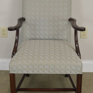 Hickory Chair Mahogany Chippendale Style Library Arm Chair - Etsy