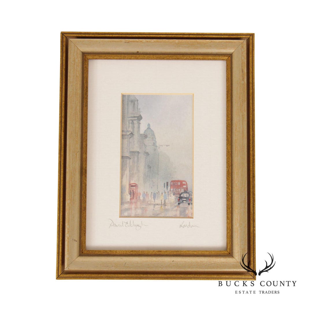 David Eddington London Street Scene Framed Print - Etsy