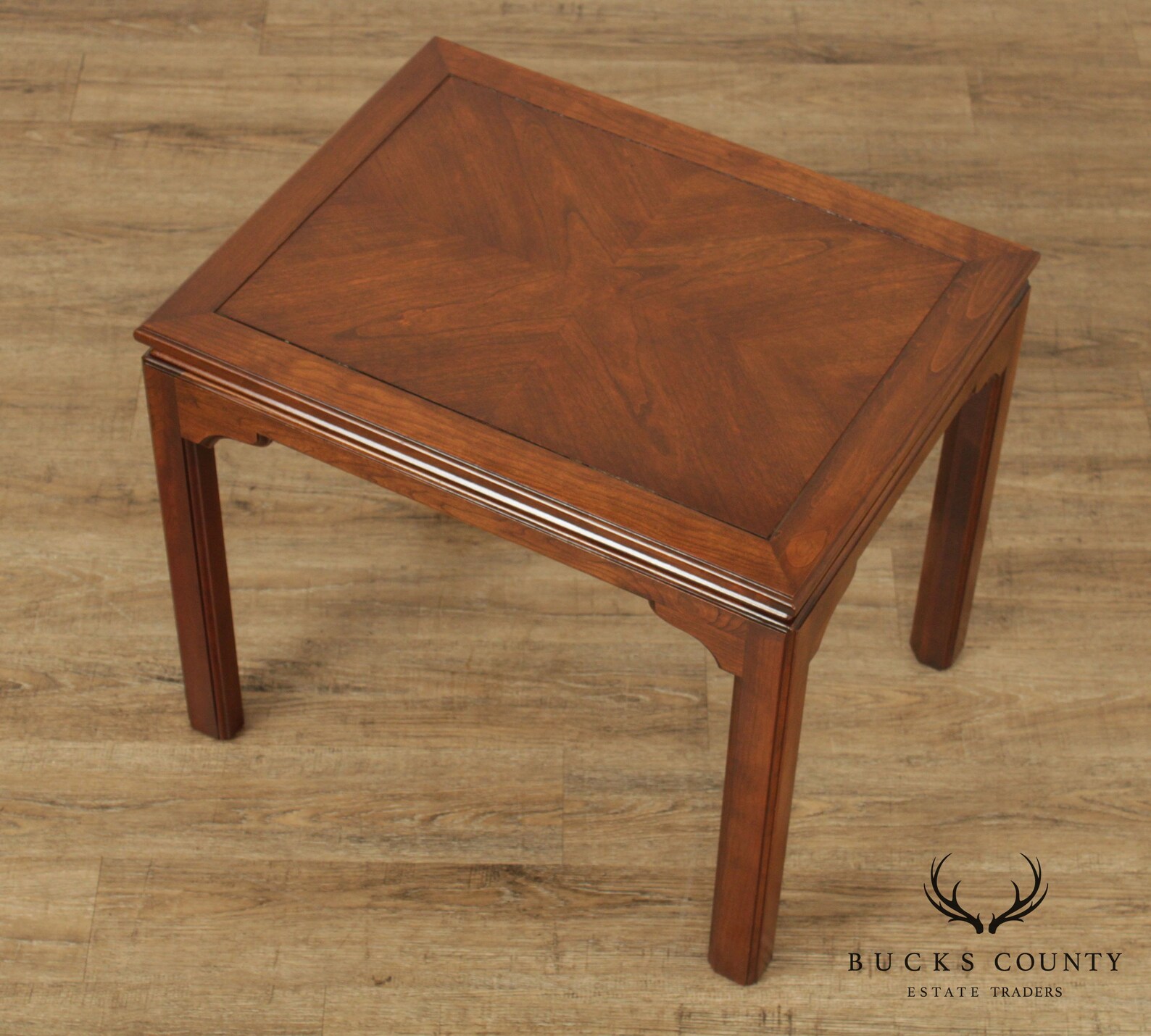 Ethan Allen Vintage Cherry Parsons Side Table - Etsy