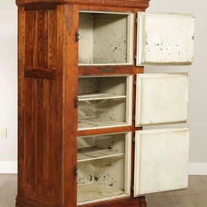 Siegel Cooper Co. Antique Monumental Oak Ice Box - Etsy