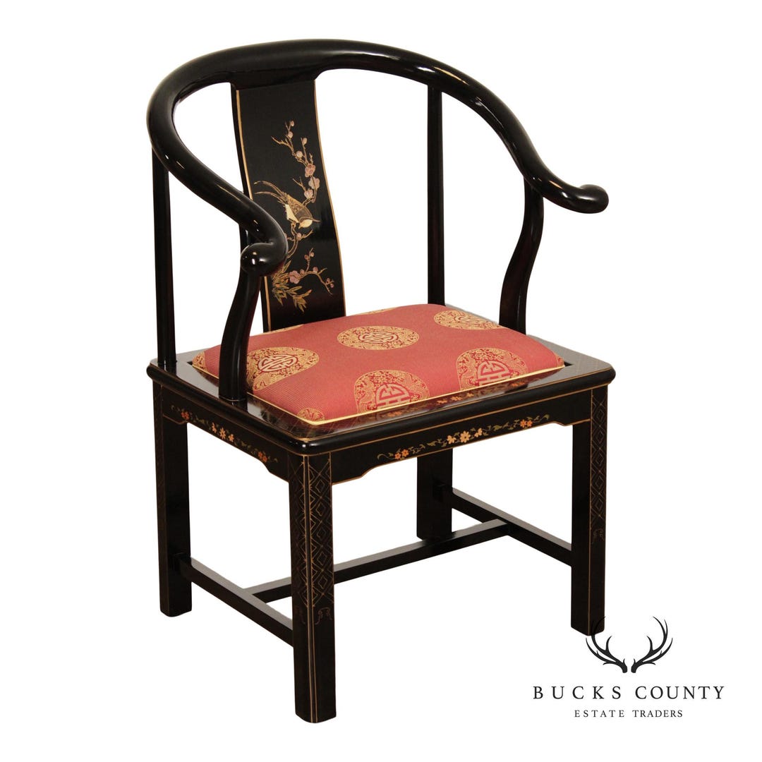 Pulaski Furniture Chinoiserie Horseshoe Armchair - Etsy